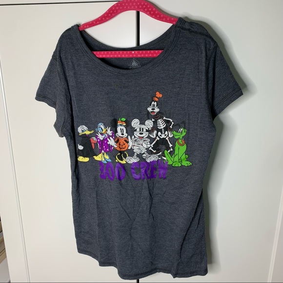 Disney | Shirts & Tops | Disney Boo Crew Character Graphic Halloween ...